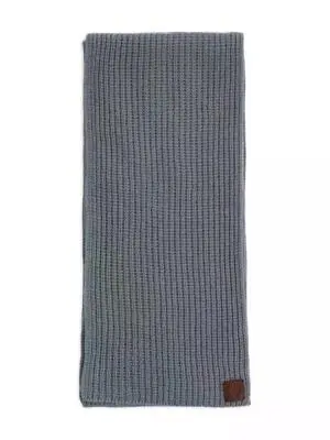 Eleventy Ribbed Scarf - Grey