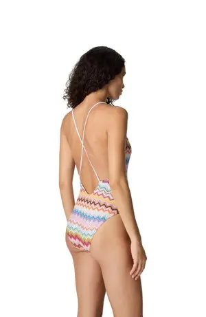 Missoni Lamé Viscose One-piece Swimsuit - Multicoloured