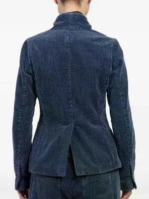 HANNES ROETHER Corduroy Single-breasted Blazer