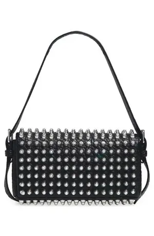 Alexander Wang Slim Ricco Crown Studded Leather Shoulder Bag