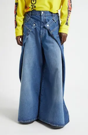 LU'U DAN Maxi Wide Leg Jeans
