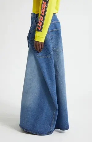 LU'U DAN Maxi Wide Leg Jeans