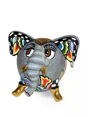 TOMS DRAG Elefante Hathi Dorato Figure - Grey
