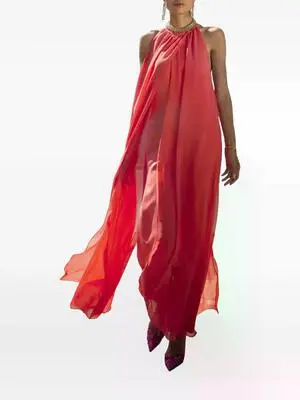 HANITA Halterneck Wide Leg Jumpsuit