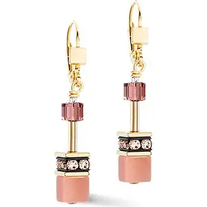 COEUR DE LION Geocube Iconic Earrings - Gold Blush