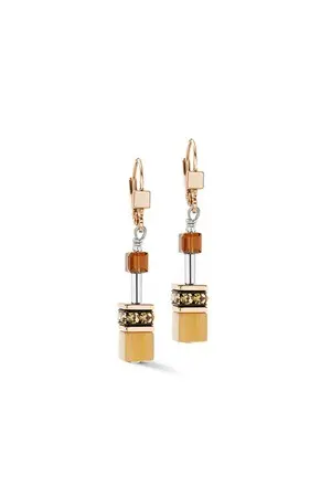 COEUR DE LION Geocube Iconic Earrings - Mocha Mousse