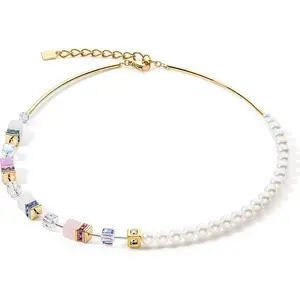 COEUR DE LION Geocube Precious Fusion Pearls Necklace - Multicolor