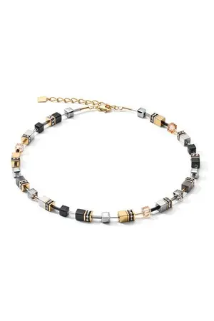 COEUR DE LION GeoCUBE Necklace Gray