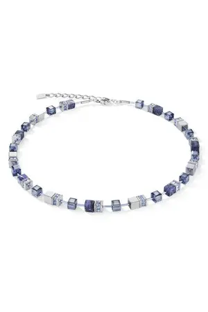 COEUR DE LION Geocube® Necklace - Sodalite & Haematite Blue