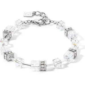 COEUR DE LION Geocube Iconic Nature Bracelet - Silver White