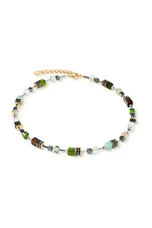 COEUR DE LION Geo Cube Precious Motion Necklace - Forest Light
