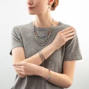 COEUR DE LION Twisted Layers Necklace - Silver