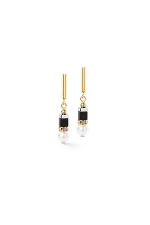 COEUR DE LION Precious Fusion Offset Earrings - Pearl