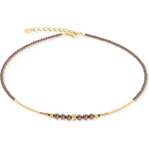 COEUR DE LION Shimmering Princess Pearls Necklace - Brown