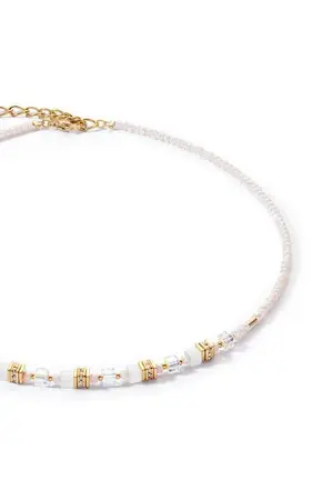 COEUR DE LION Mini Cubes Necklace - White