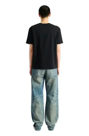 Balmain T-shirt With Embroidered Logo - Black