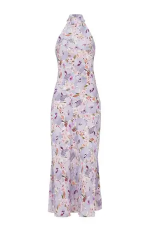 Balmain Printed Poppy Flower Dress - Multicolor
