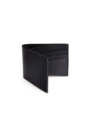 EZRA ARTHUR No. 8 Classic Bifold Wallet - Black