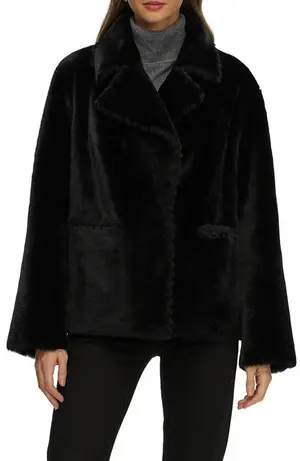 Gorski Reversible Shearling Jacket With Embroidered Trim