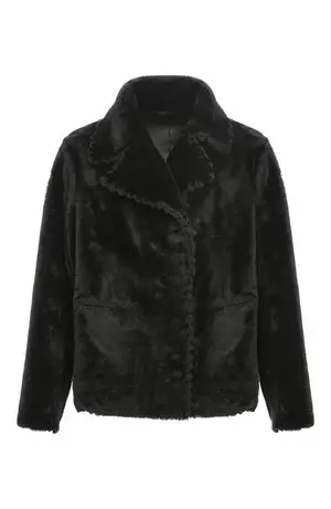 Gorski Reversible Shearling Jacket With Embroidered Trim