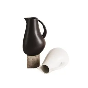 GHARYAN STONEWARE Kuduo Pitcher - Matte White