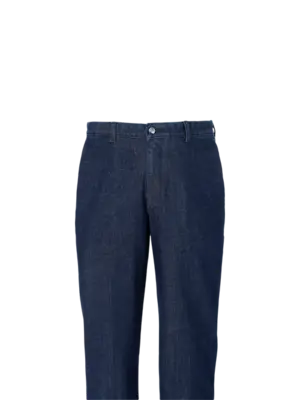 PAUL FREDRICK Denim Five Pocket Pants - Dark Blue
