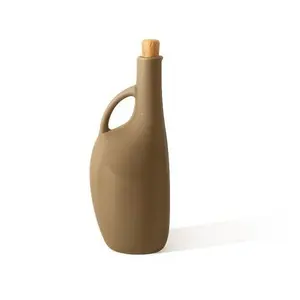 GHARYAN STONEWARE Canard Olive Oil Dispenser - Linen