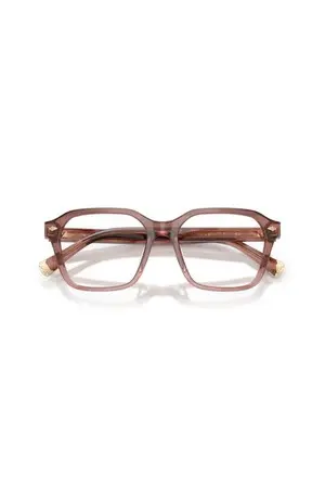 Brunello Cucinelli 53mm Rectangle Optical Glasses - Violet
