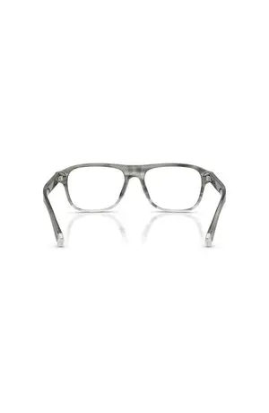 Brunello Cucinelli 55mm Rectangle Eyeglasses - Grey