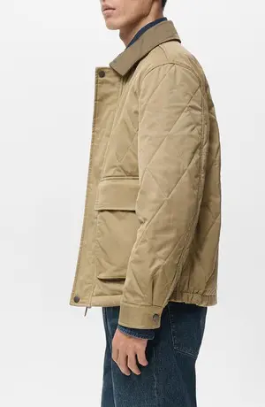 Mango Quilted Water-repellent Jacket
