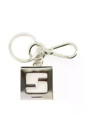 Fendi Squared-logo Lettering Keyring