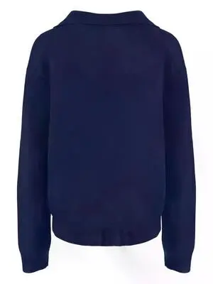 Arch4 Polo-collar V-neck Sweater