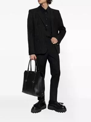 Alexander McQueen Pinstriped Blazer
