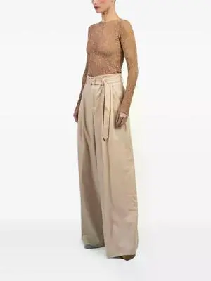 Zimmermann Belted Wide-leg Trousers