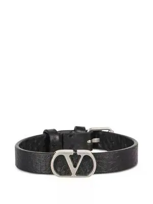 Valentino Garavani Logo Buckle Belt - Black