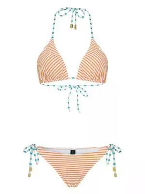 LYGIA & NANNY Maya Striped Bikini - Orange