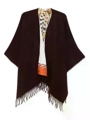 FERRAGAMO Fringed Shawl - Brown