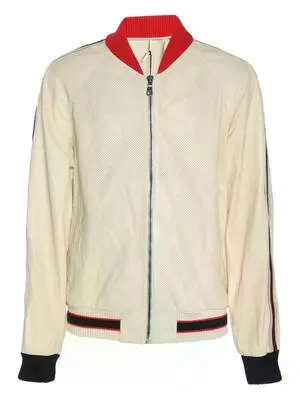 Gucci Perforated Leather Bomber Jacket