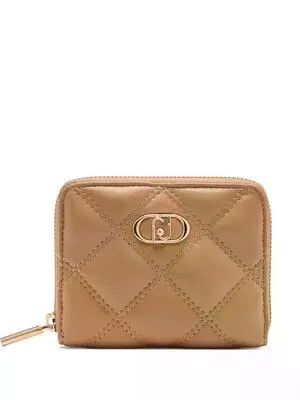 Liu Jo Monogram-plaque Quilted Wallet - Brown