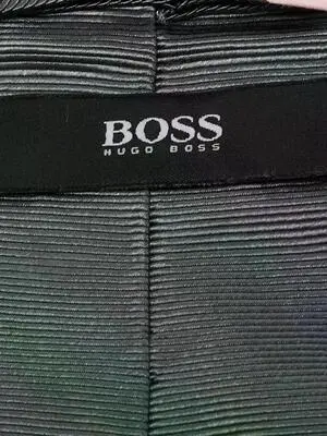 BOSS Jacquard Silk Tie - Grey