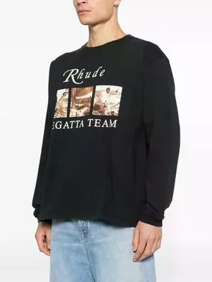Rhude Regatta Tour Graphic-print T-shirt - Black
