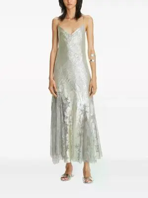 Tory Burch Star Lace-detail Slip Dress