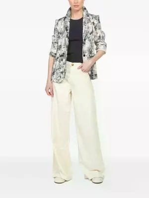 Avant Toi Printed Blazer With Button Fastening