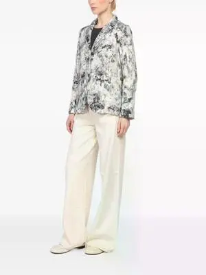 Avant Toi Printed Blazer With Button Fastening