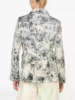 Avant Toi Printed Blazer With Button Fastening