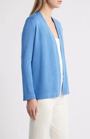Anne Klein Chatham Open Front Cardigan - Blue Yonder