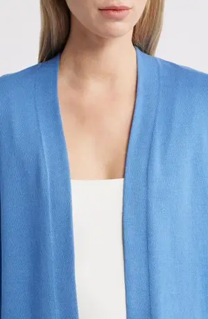 Anne Klein Chatham Open Front Cardigan - Blue Yonder