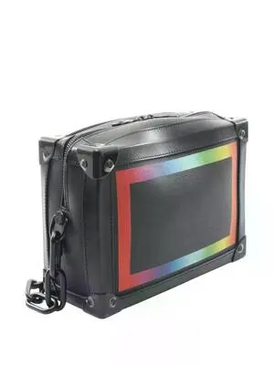 LOUIS VUITTON Taiga Rainbow Soft Trunk Crossbody Bag - Black