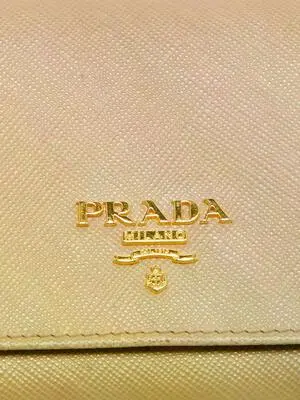 Prada Saffiano Logo-plaque Wallet