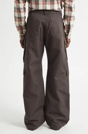 Rick Owens Geth Cotton & Nylon Cargo Pants - Dark Dust